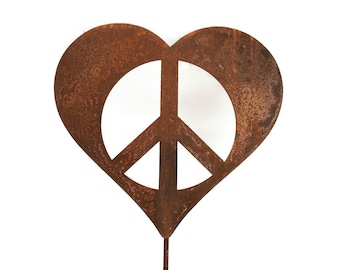 Metal Peace Sign | Etsy