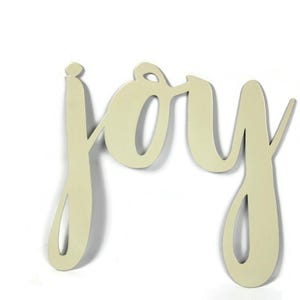 Joy Metal Script Word Sign 6 to 9 Inches Wide - Etsy