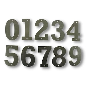 Metal Letters and Numbers Blocky Square Font 4" Tall - Etsy