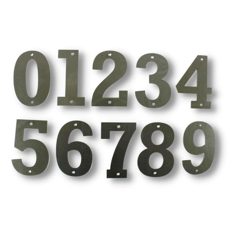 Metal Letters and Numbers Blocky Square Font 12" Tall - Etsy