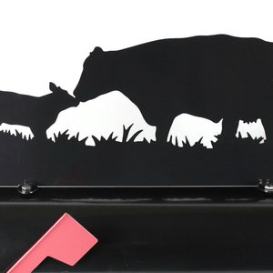 Cow and Calf Pair 1 Custom Metal Mailbox Topper 18 Inches Wide - Does ...