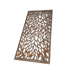 Steel Garden Privacy Screen 23 to 48 Inches Tall Rusted Raw - Etsy