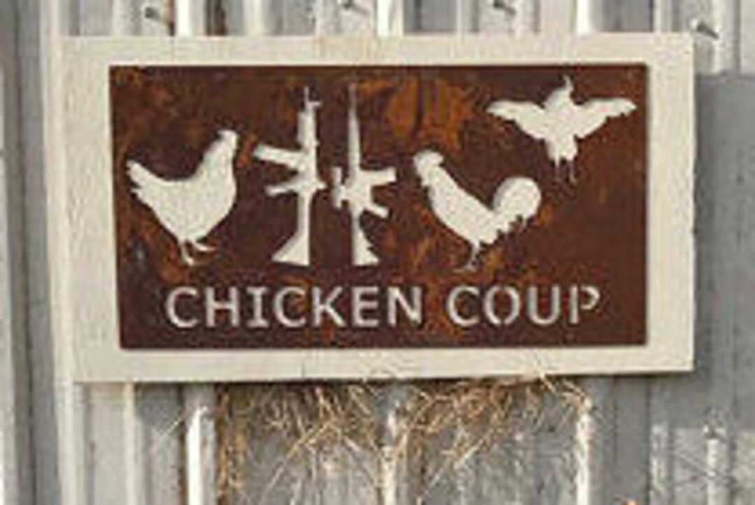 Metal Chicken Coup Sign 20 Inches Wide - Etsy