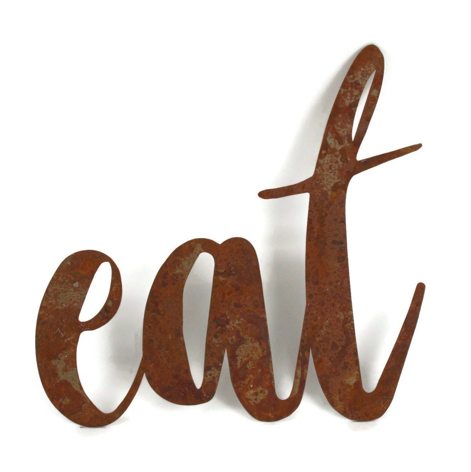 Eat Metal Script Word Sign 6.5 to 9.5 Inches Wide - Etsy
