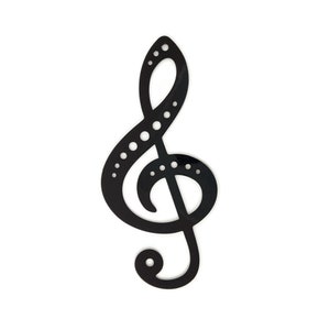 Treble Clef Metal Music Wall Art 14 Inches Tall - Etsy