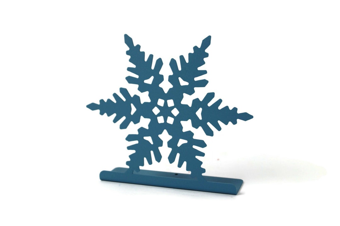 Metal Snowflake Stand Magnet Board Photo Holder 6.5 Inches Tall - Etsy
