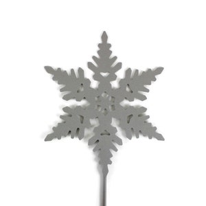 Metal Snowflake Garden Stake 21 to 28 Inches Tall - Etsy