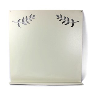 Metal Message Magnet Board Wall Sign With Leaf Pattern 18 to 24 Inches ...