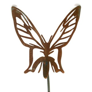 Metal Butterfly Steel Garden Stake 22 Inches Tall | Etsy