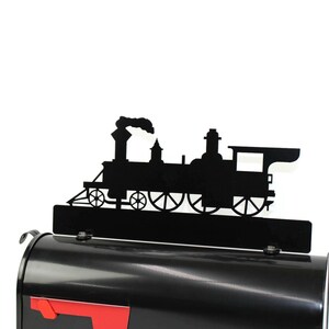 Train Engine Custom Metal Mailbox Topper 18 Inches Wide - Does Not ...