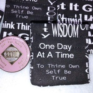 BULK SETS - One Day at A Time Medallion Pouch Sets, Chip Pouch, ODAT ...