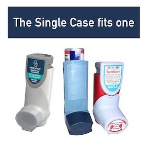 Asthma Inhaler Pouch, FREE Medical Alert Card, Caduceus Charm - Etsy