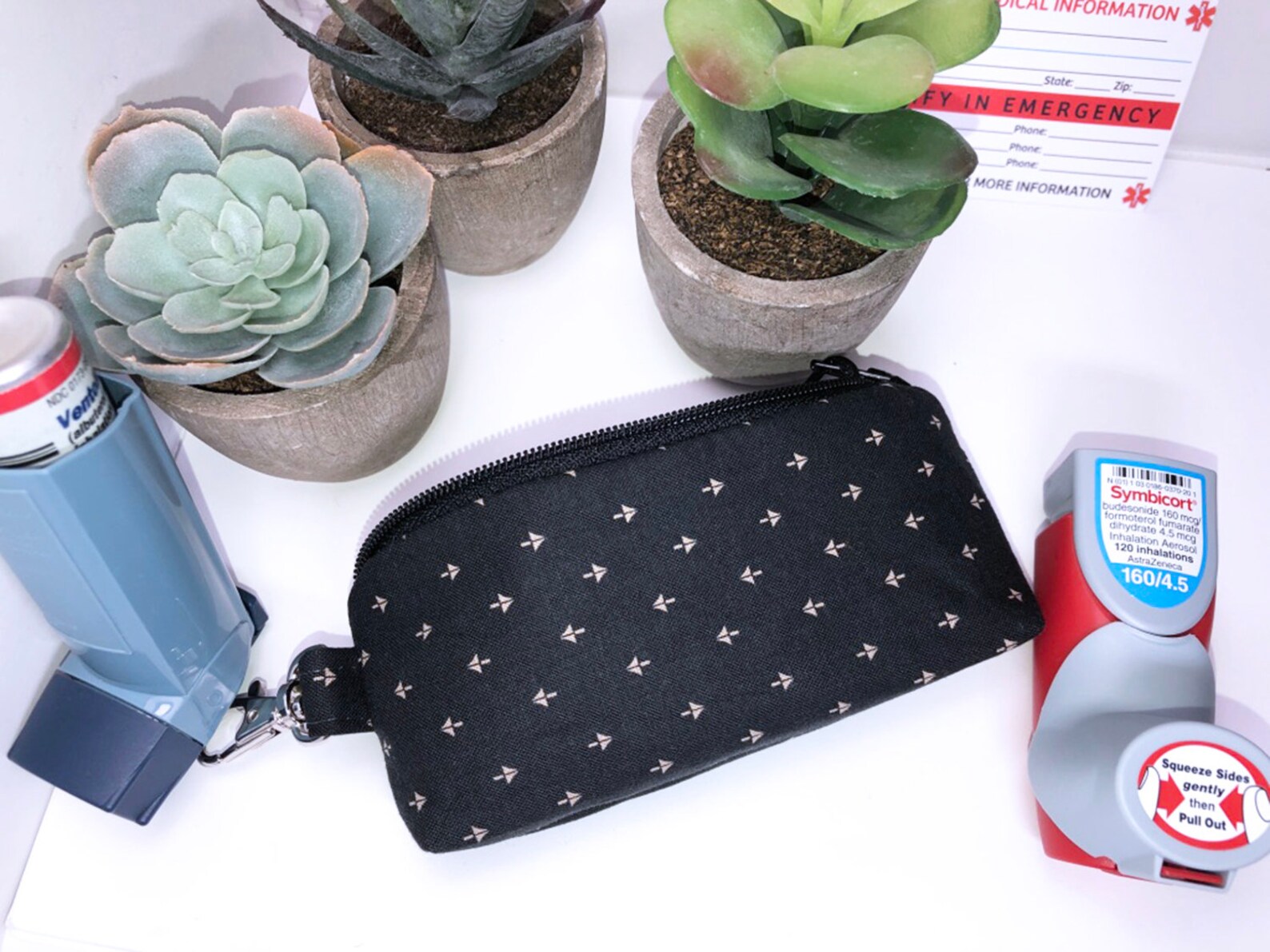 Men's Inhaler Pouch Clip-on ASTHMA Case Masculine | Etsy