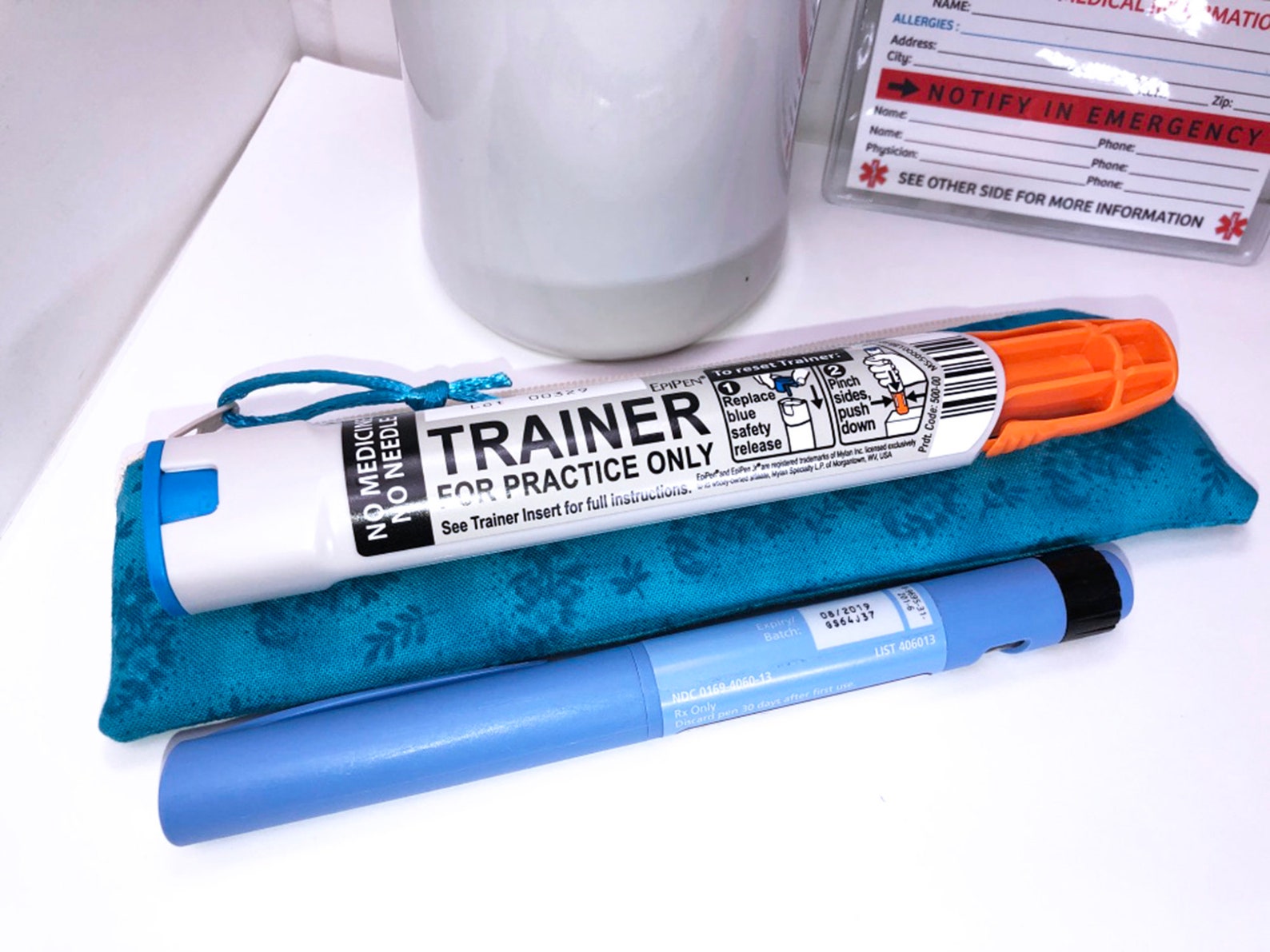 Blue Single EpiPen Case Insulated Diabetes Supply Bag Auto | Etsy