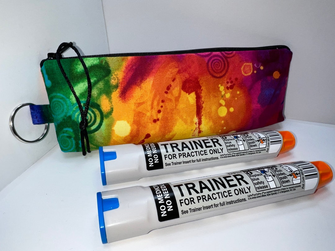 PURE PSYCHEDELIC 8" X 3" Insulated Injector Pouch, Holds DIASTAT ...