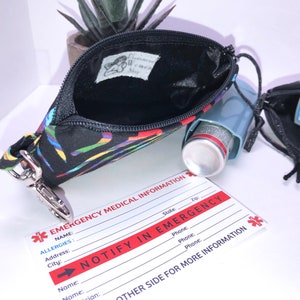 Asthma Inhaler Pouch, FREE Medical Alert Card, Caduceus Charm - Etsy