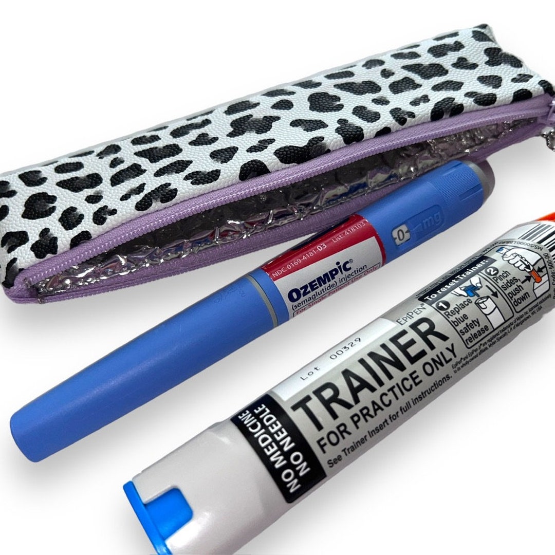 Insulated Medication Bag, Zipper Epipen Pouch, Weight Loss Drug ...