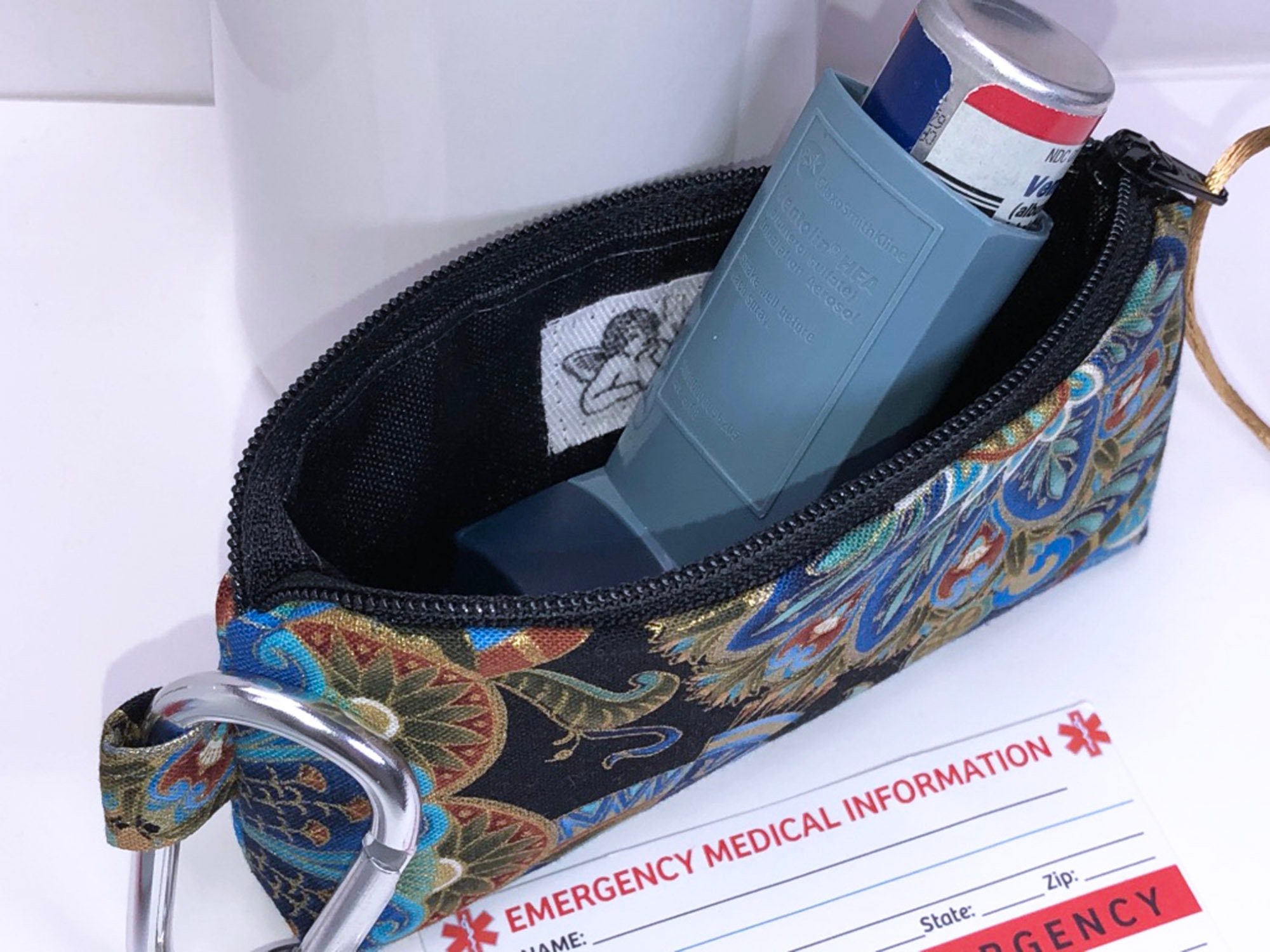 Elegant Inhaler Case Inhaler Carrier Small Zipper Pouch - Etsy