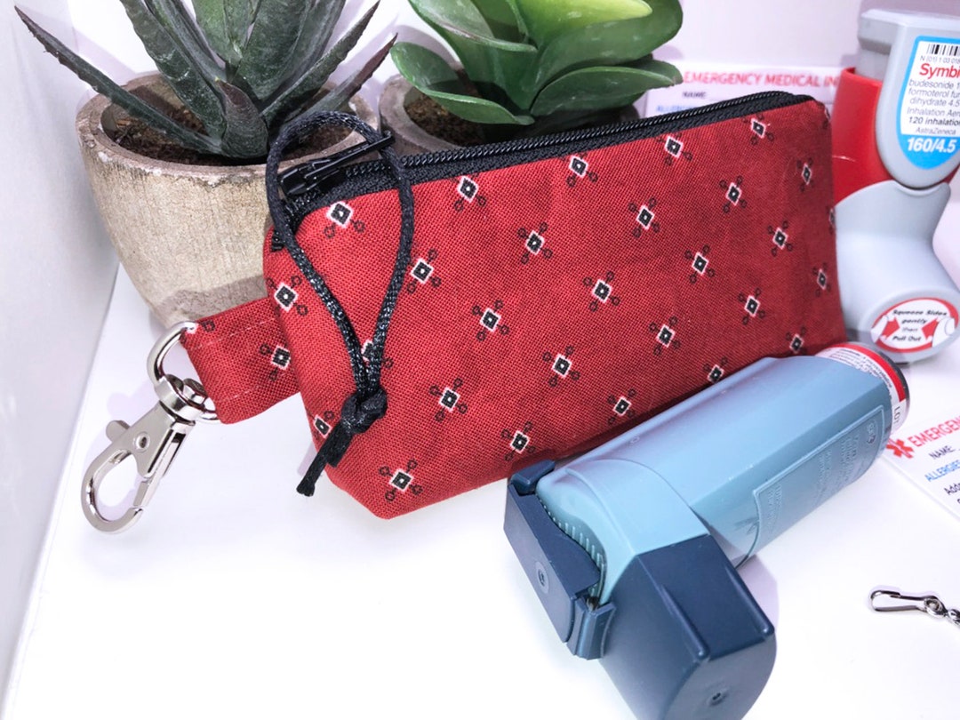 Men's Print Inhaler Holder, Clip-on Inhaler Case, Asthma Inhaler Bag ...