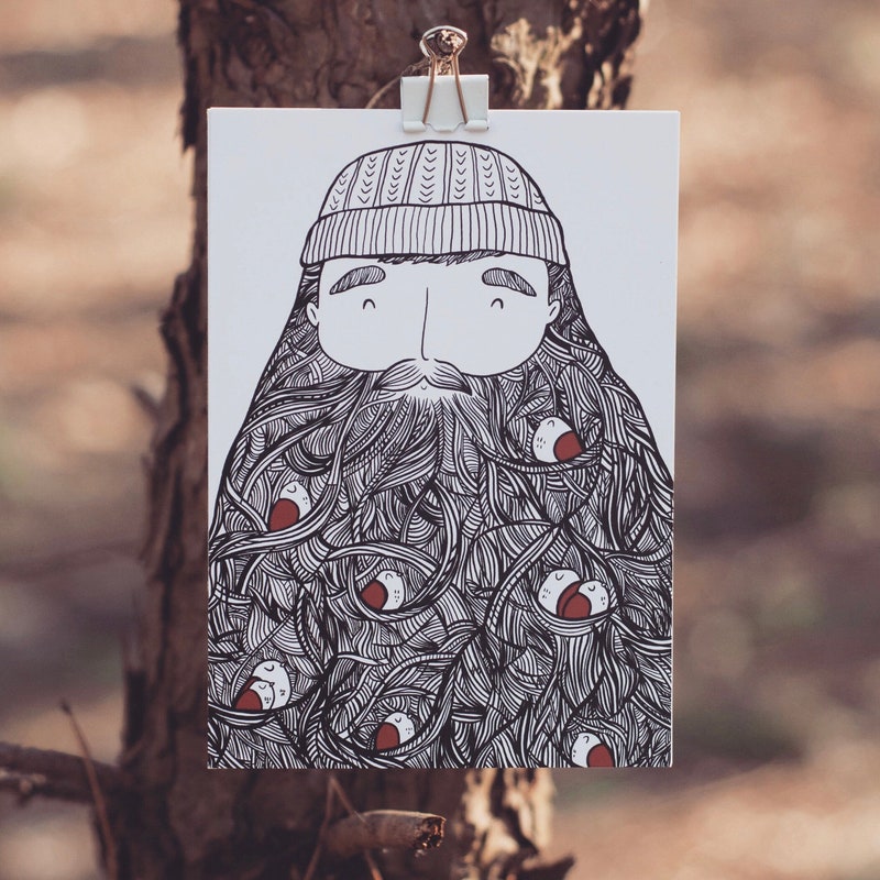 Beard Card - Etsy