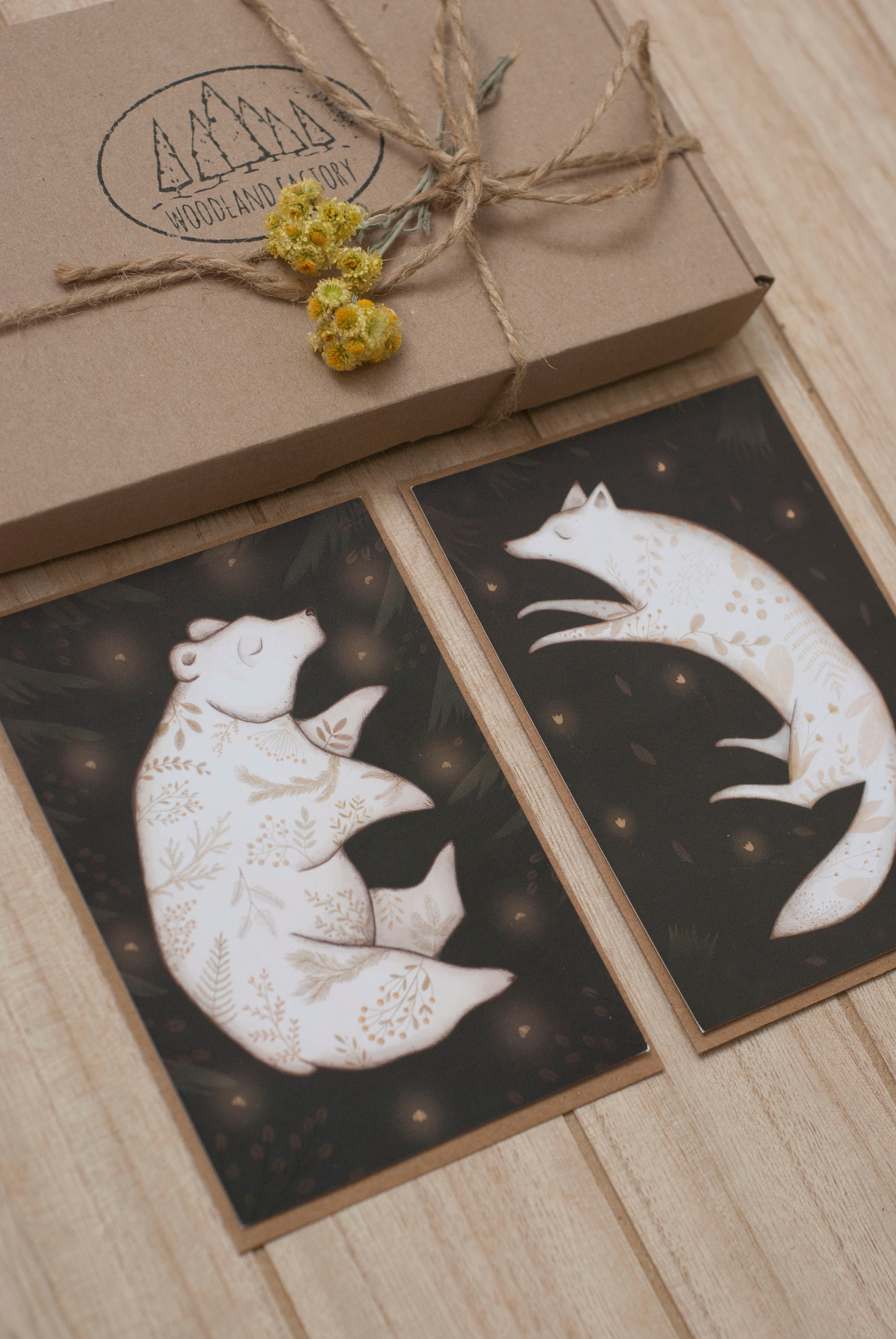 Wolf Card Woodland Greeting Card Postcard Sleeping Wolf | Etsy