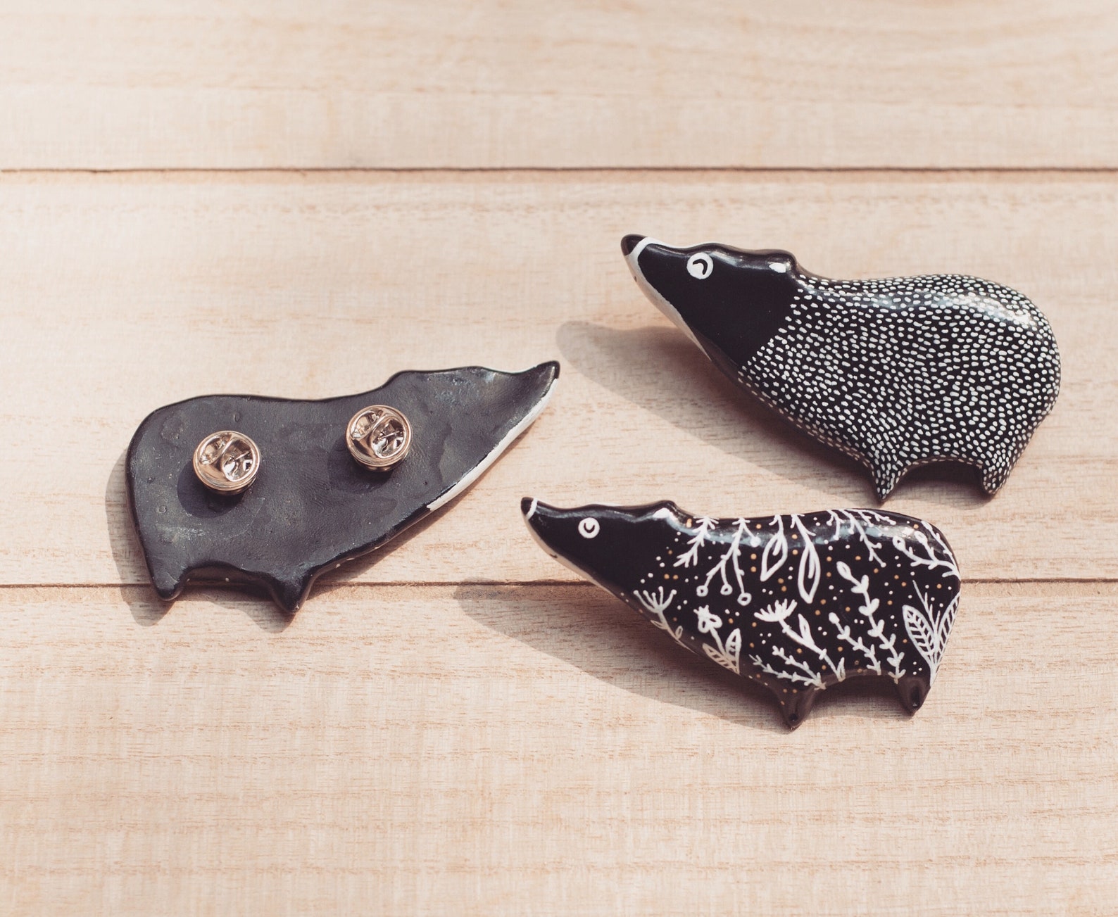 Badger Brooch OR Fridge Magnet a Handmade Polymer Clay Lapel - Etsy UK