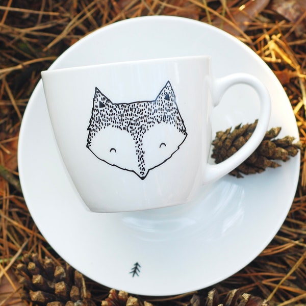 Fox Tea Cup - Etsy