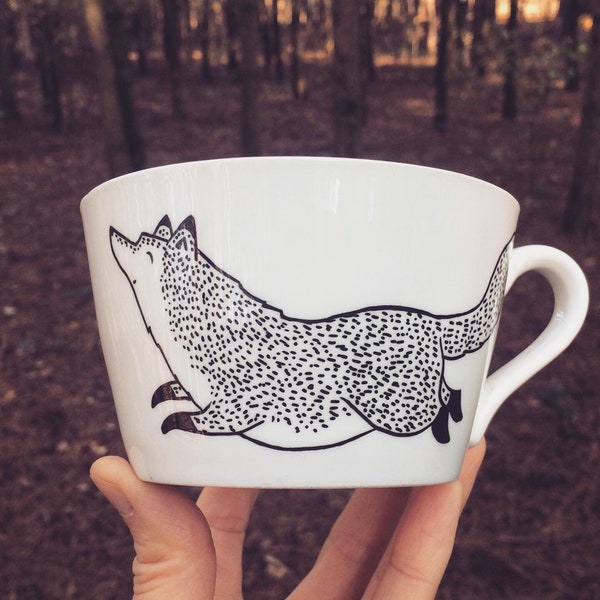 Fox Tea Cup - Etsy