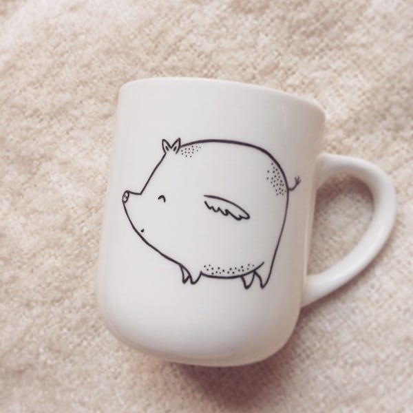 Pig Mug - Etsy