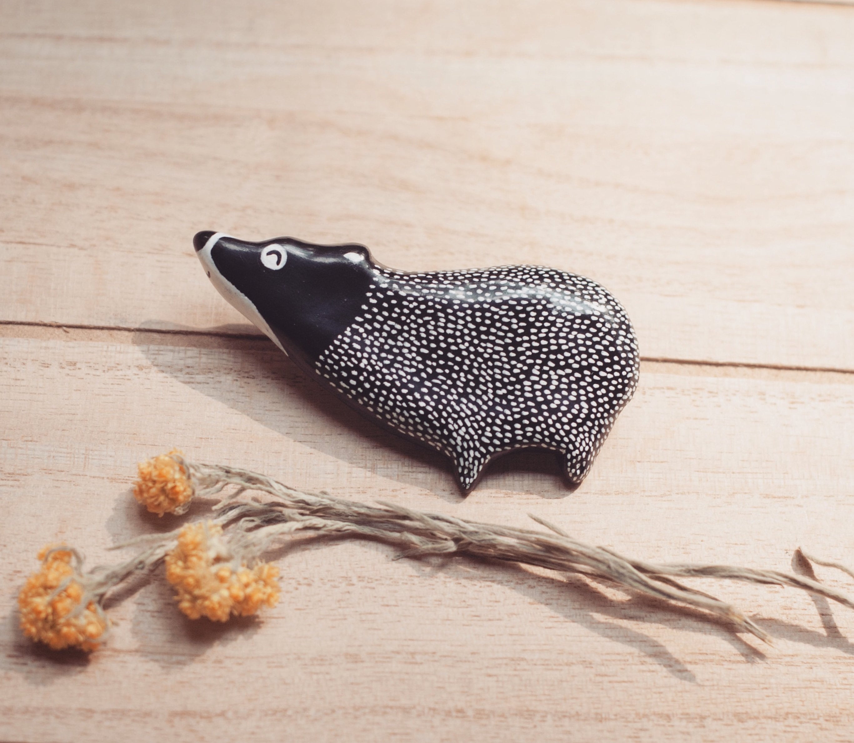 Badger Brooch OR Fridge Magnet a Handmade Polymer Clay Lapel - Etsy UK