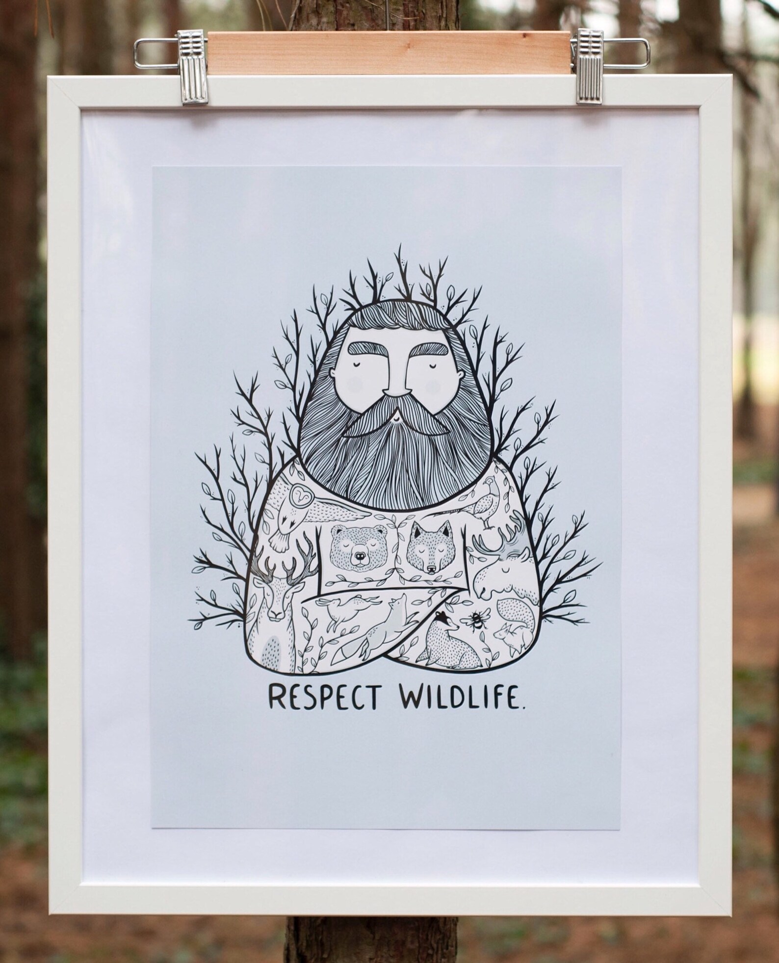 Vegan Print Respect Wildlife home decor cruelty free | Etsy