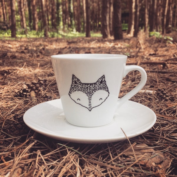 Fox Tea Cup - Etsy