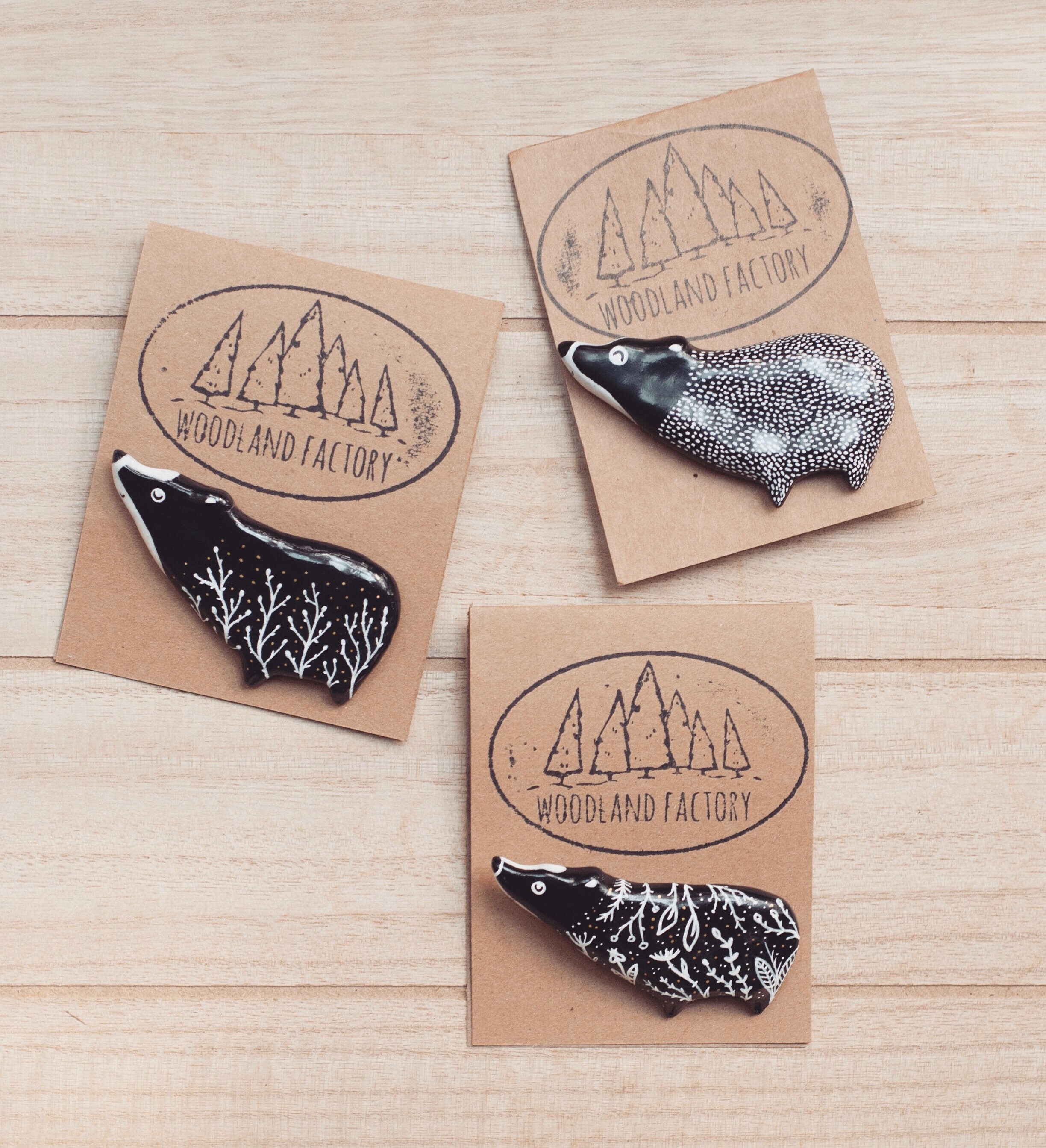 Badger Brooch OR Fridge Magnet a Handmade Polymer Clay Lapel - Etsy UK