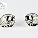 Badger Earring Studs - A Pair of Handmade Studs, Woodland Themed Gift ...