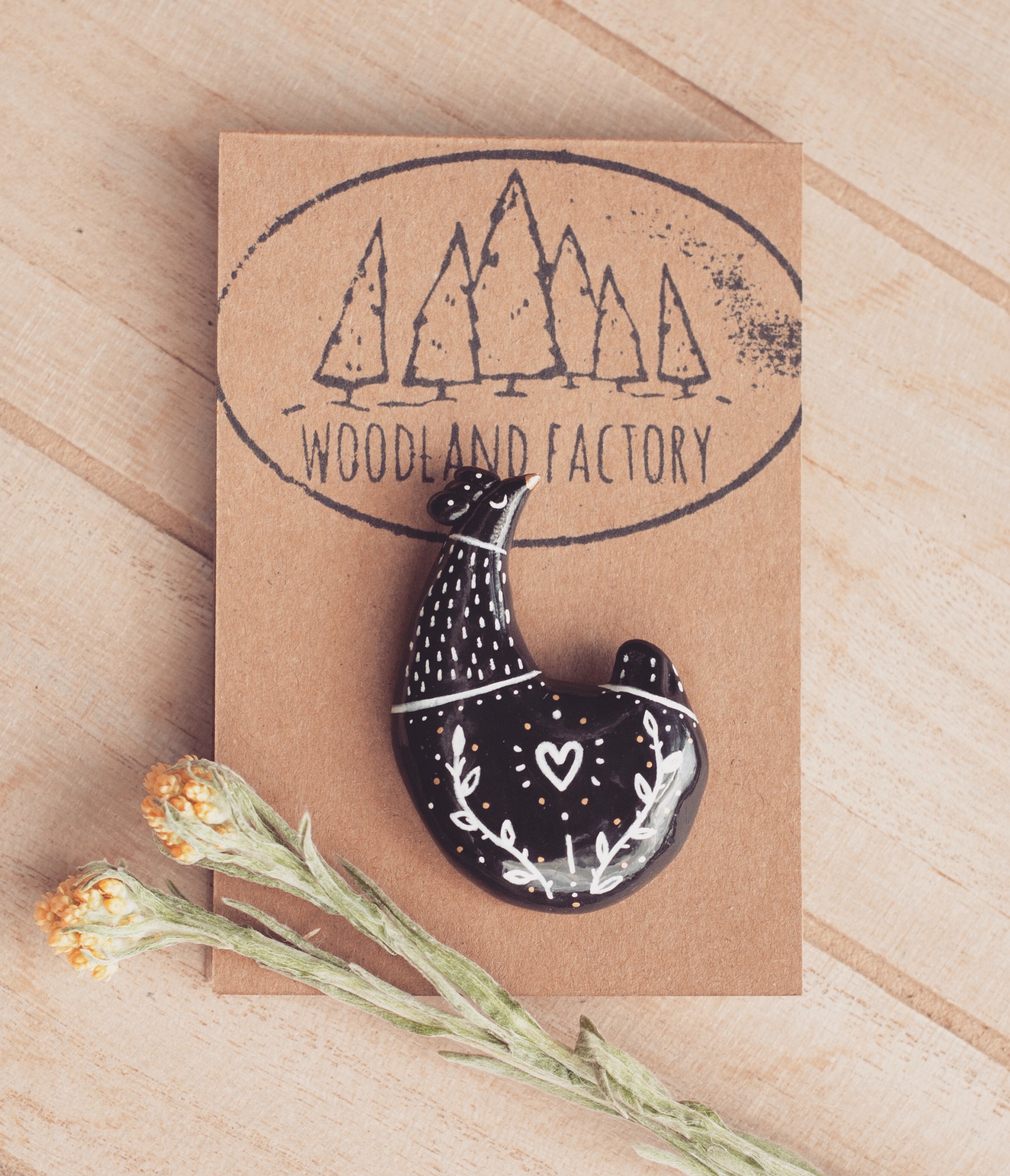 Hen Pin OR Magnet - a Handmade Polymer Clay Chicken Brooch, Kitchen ...