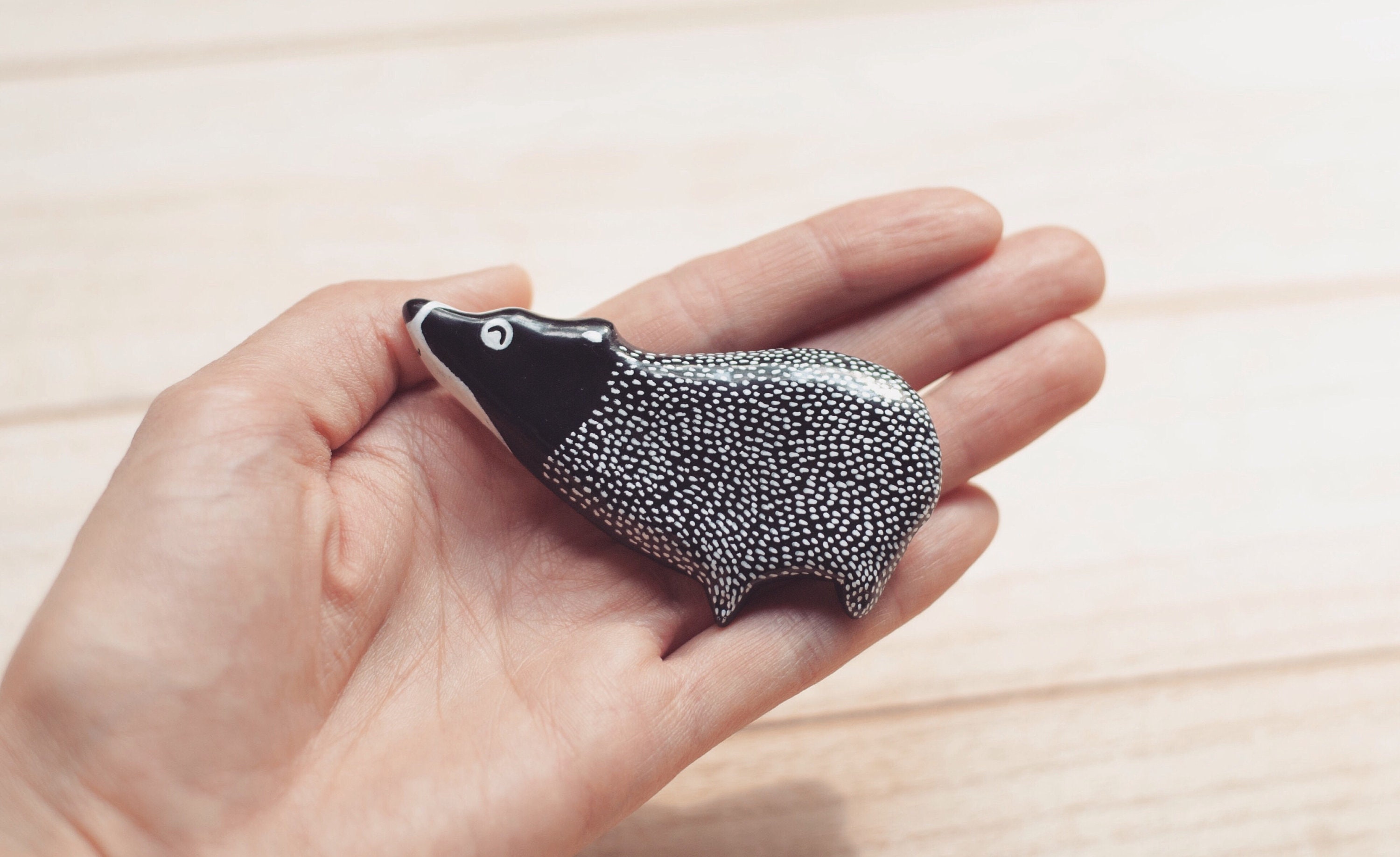 Badger Brooch OR Fridge Magnet a Handmade Polymer Clay Lapel - Etsy UK