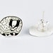 Badger Earring Studs - A Pair of Handmade Studs, Woodland Themed Gift ...