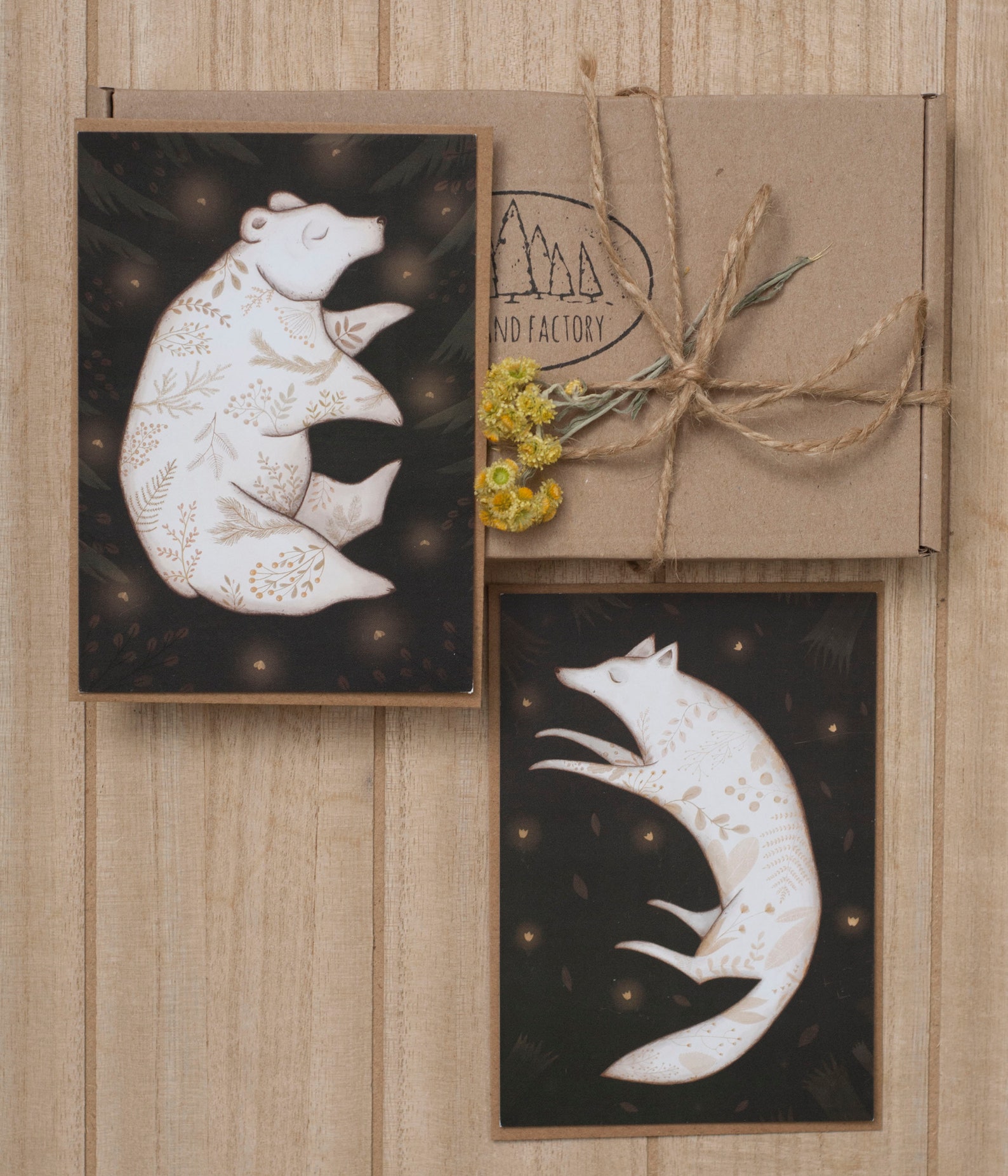 Wolf Card Woodland Greeting Card Postcard Sleeping Wolf - Etsy UK