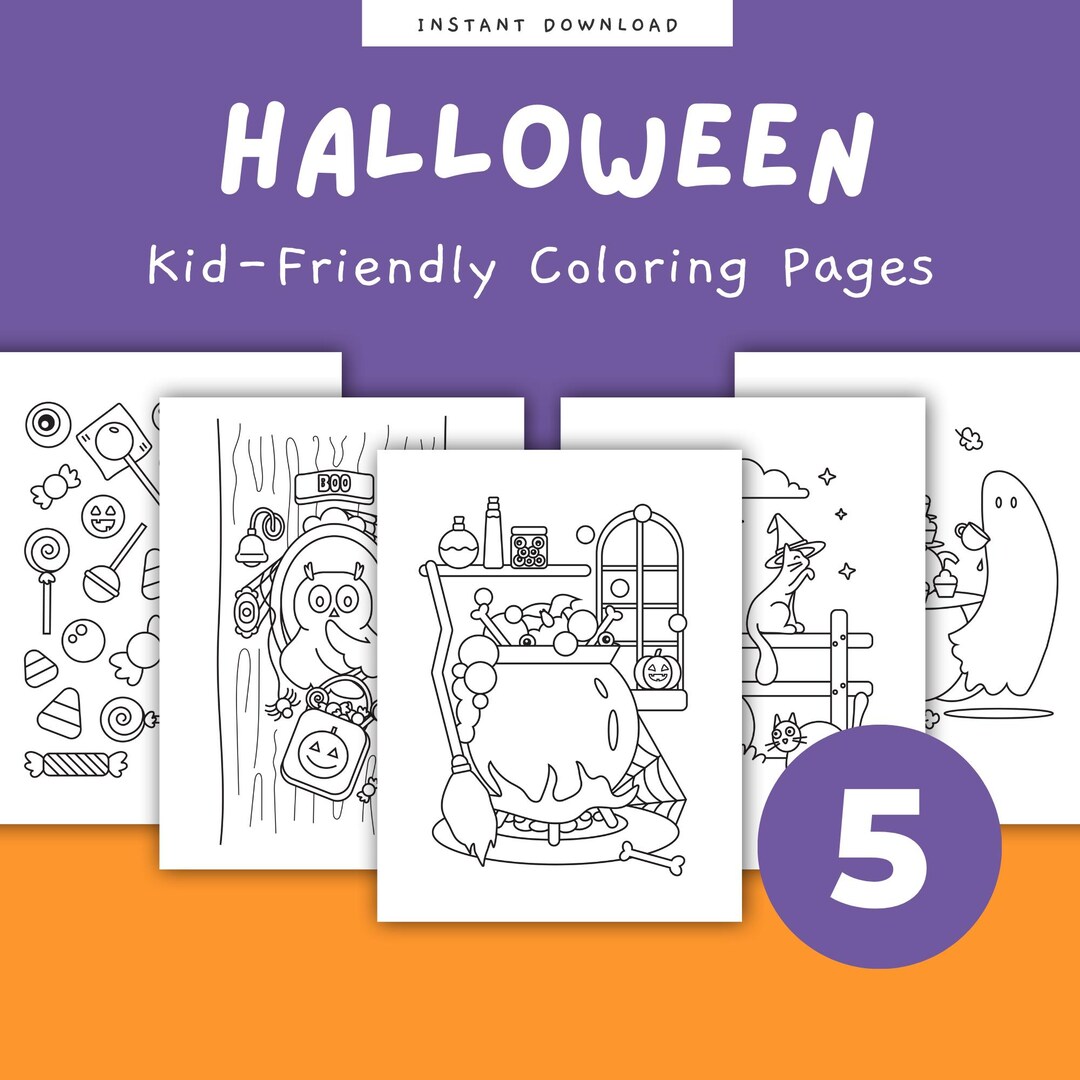 Fun Halloween Coloring Pages for Kids | Spooky & Creative Activity ...