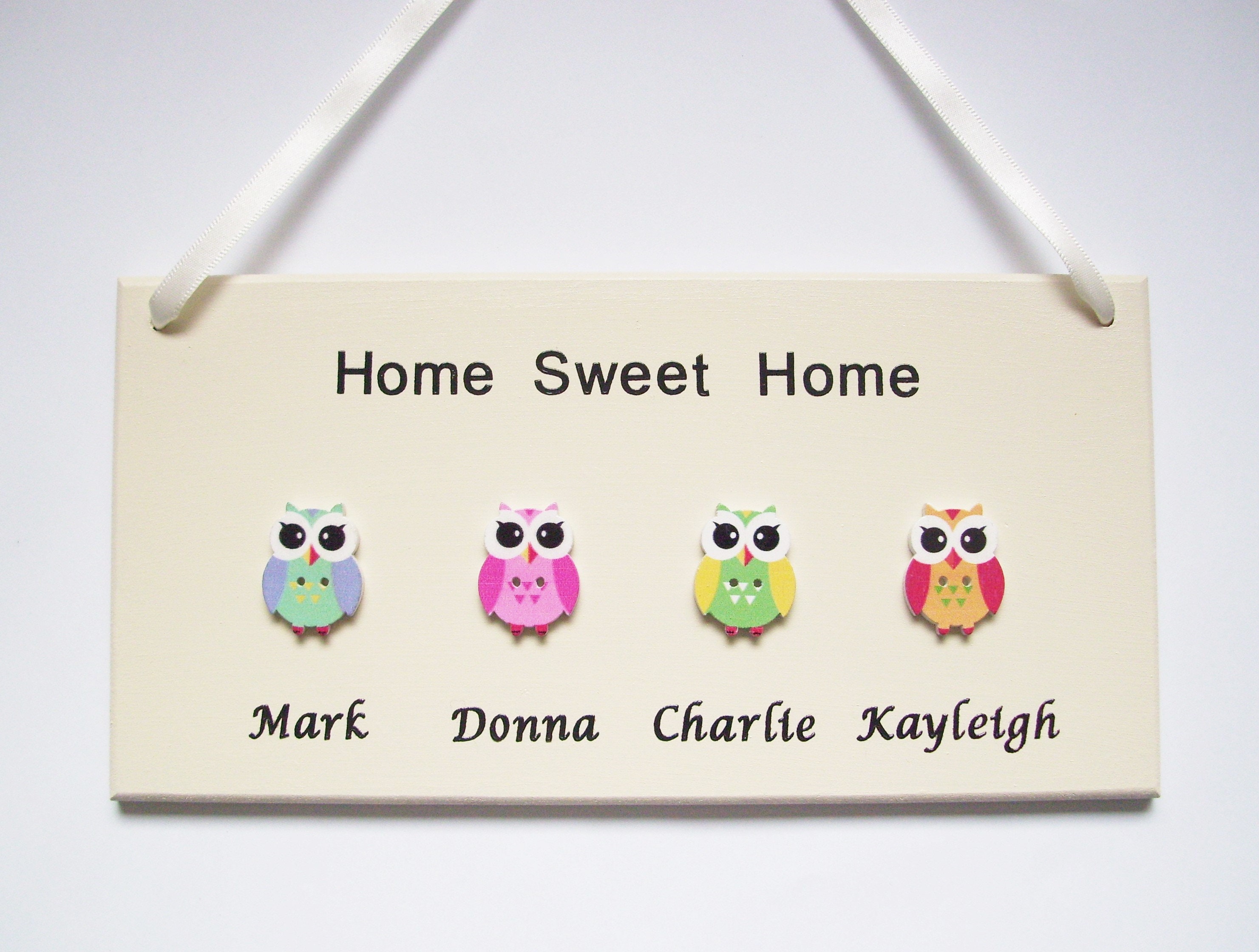 Family plaque personalised family sign new home gift | Etsy