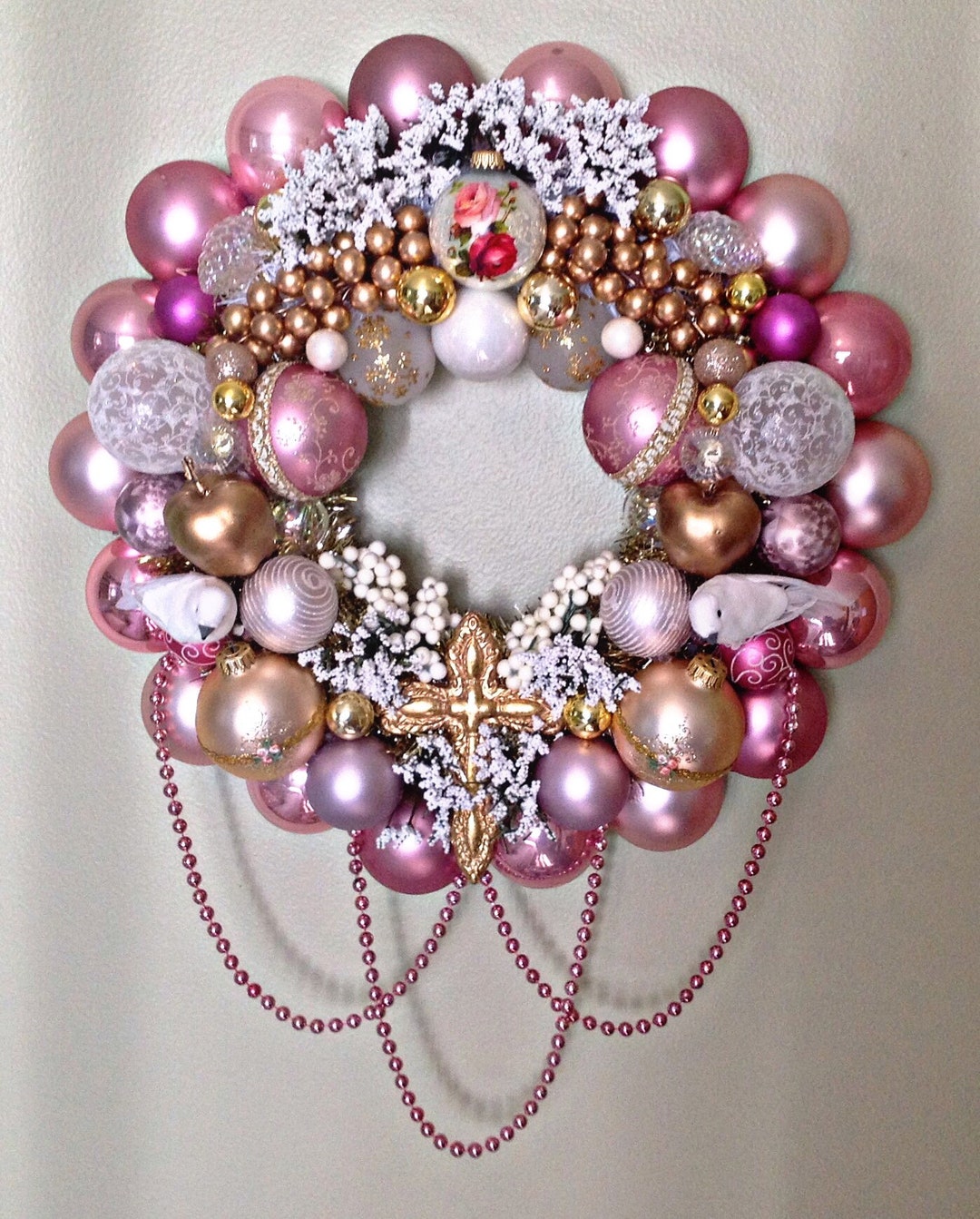 Waywardvisionstudio Easter Ornament Wreath. Spring, Vintage, Victorian ...