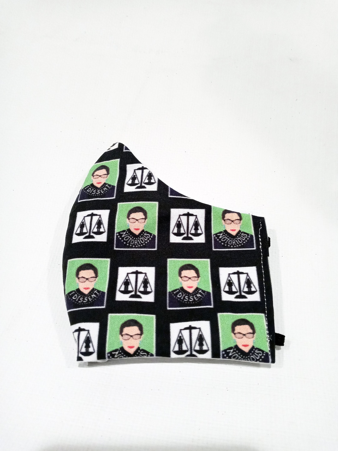 Ruth Bader Ginsburg Mask / RBG Face Covering / Washable Face Mask ...