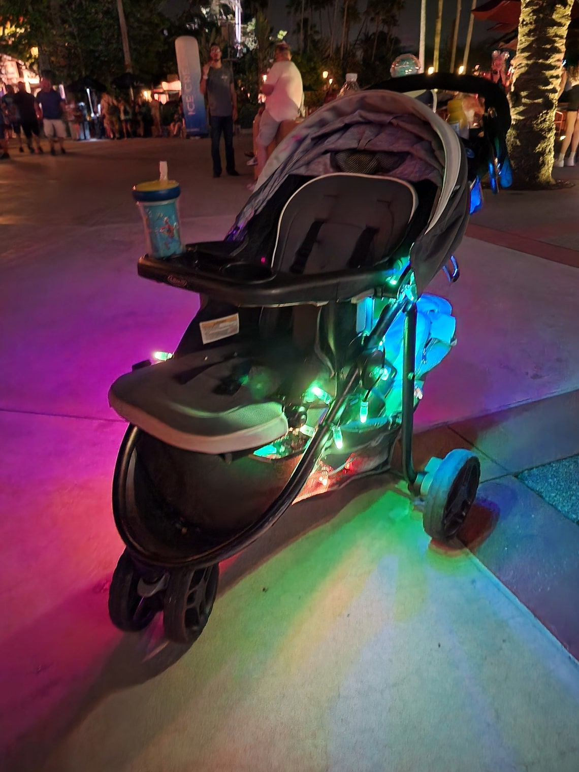 High Visibility RGB Stroller Lights - Etsy