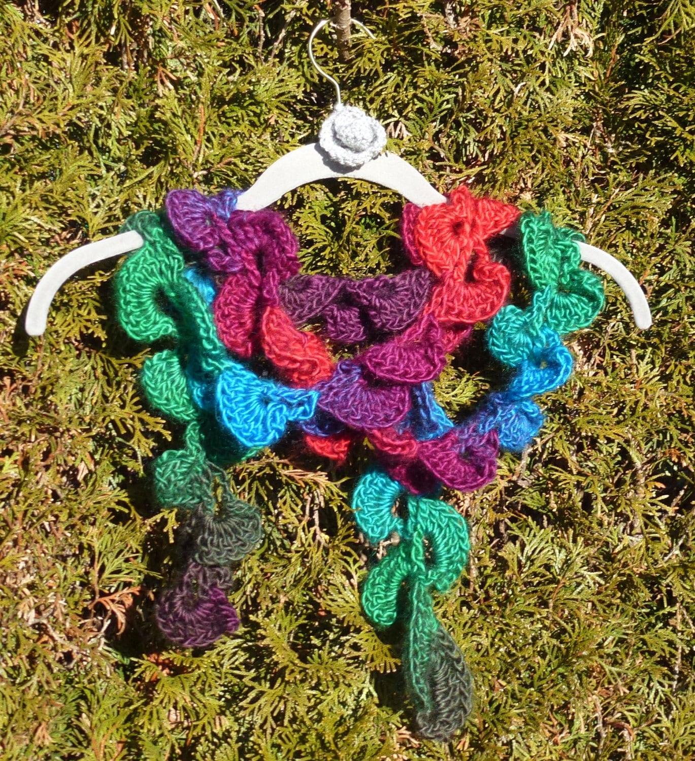 Bright Multi-colored Fun Scarf - Etsy
