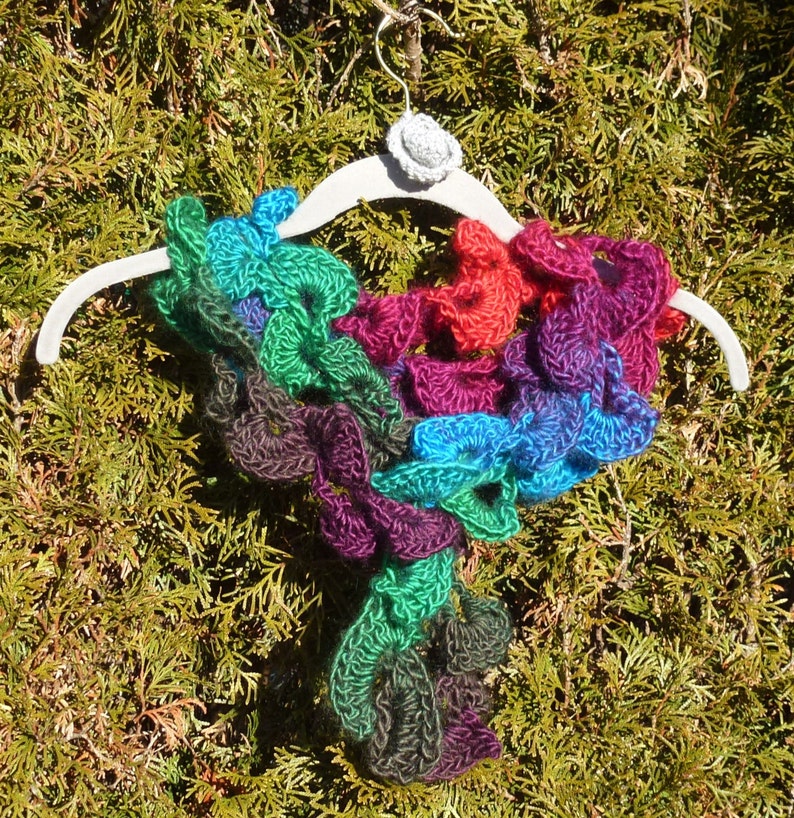 Bright Multi-colored Fun Scarf - Etsy