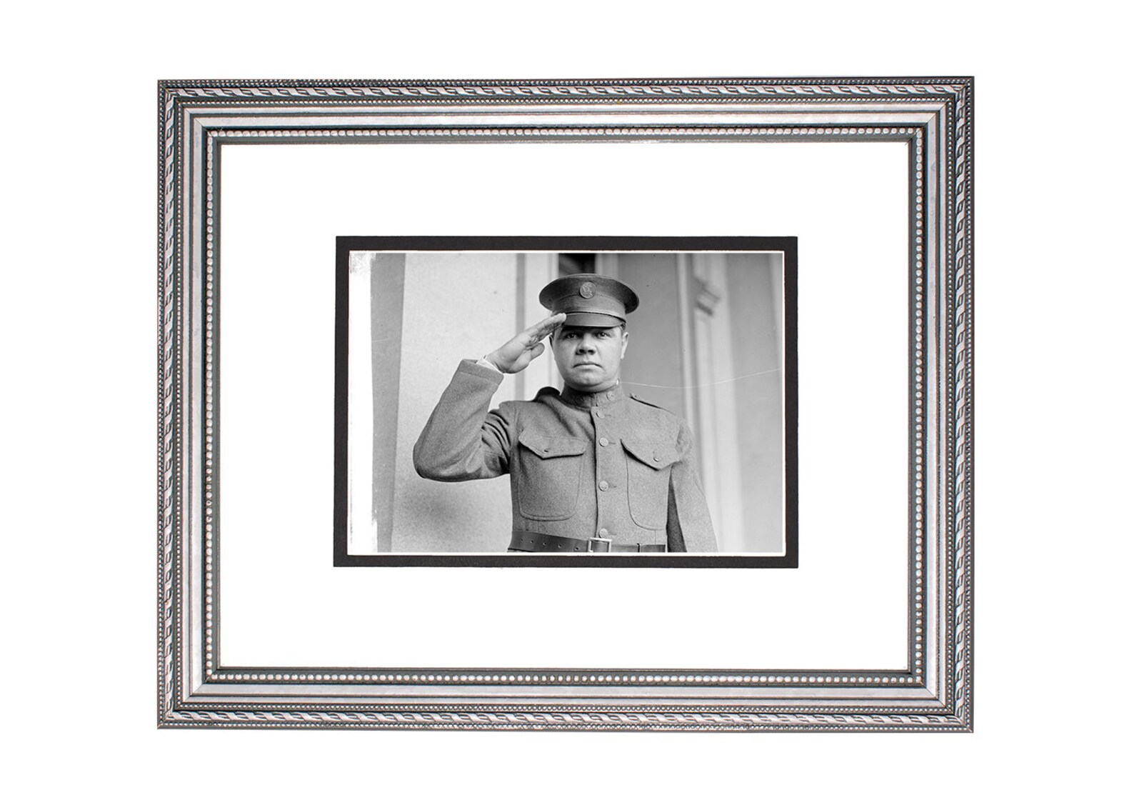 Babe Ruth in Military Uniform 1924 Vintage Historical | Etsy