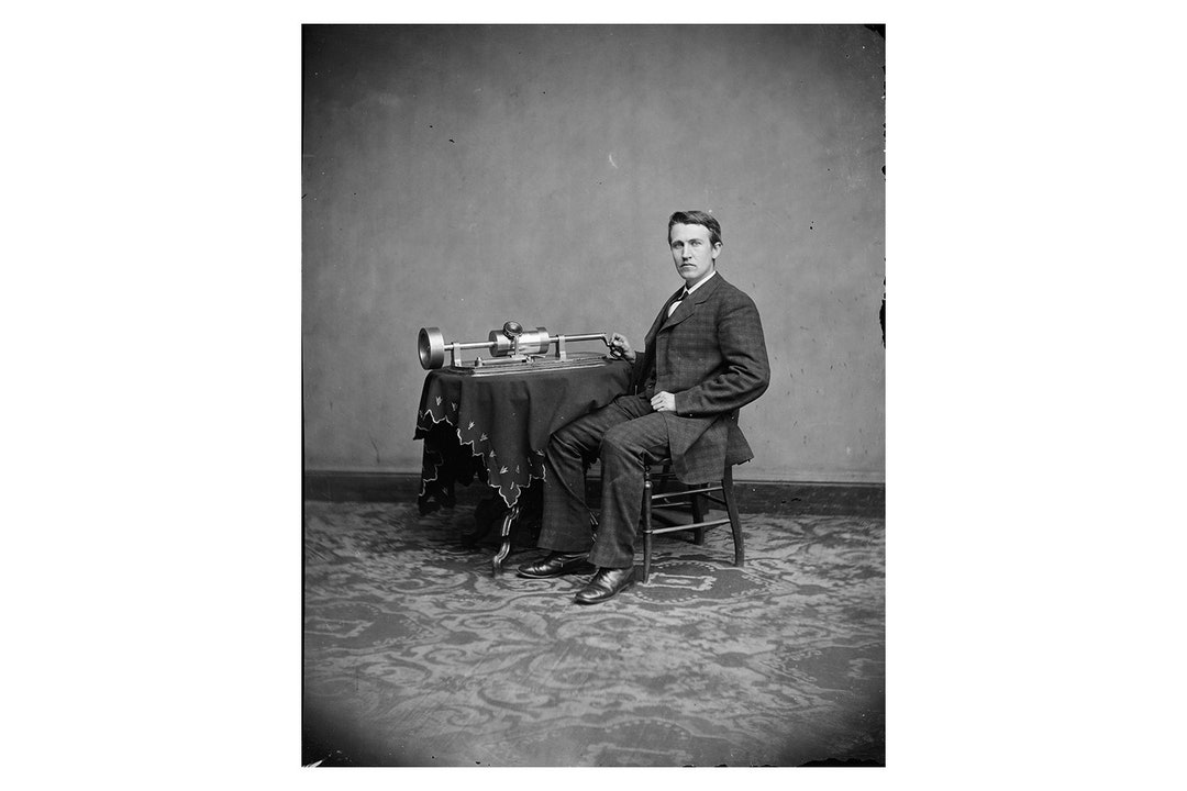 Thomas Edison - 1870 - Vintage Historical Photo - Etsy