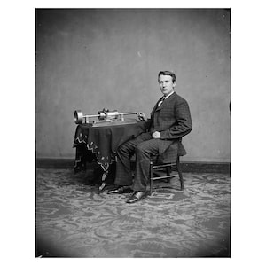 Thomas Edison - 1870 - Vintage Historical Photo - Etsy