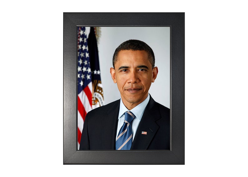 Official Portrait of President Barack Obama - 2009 - Vintage Historical ...