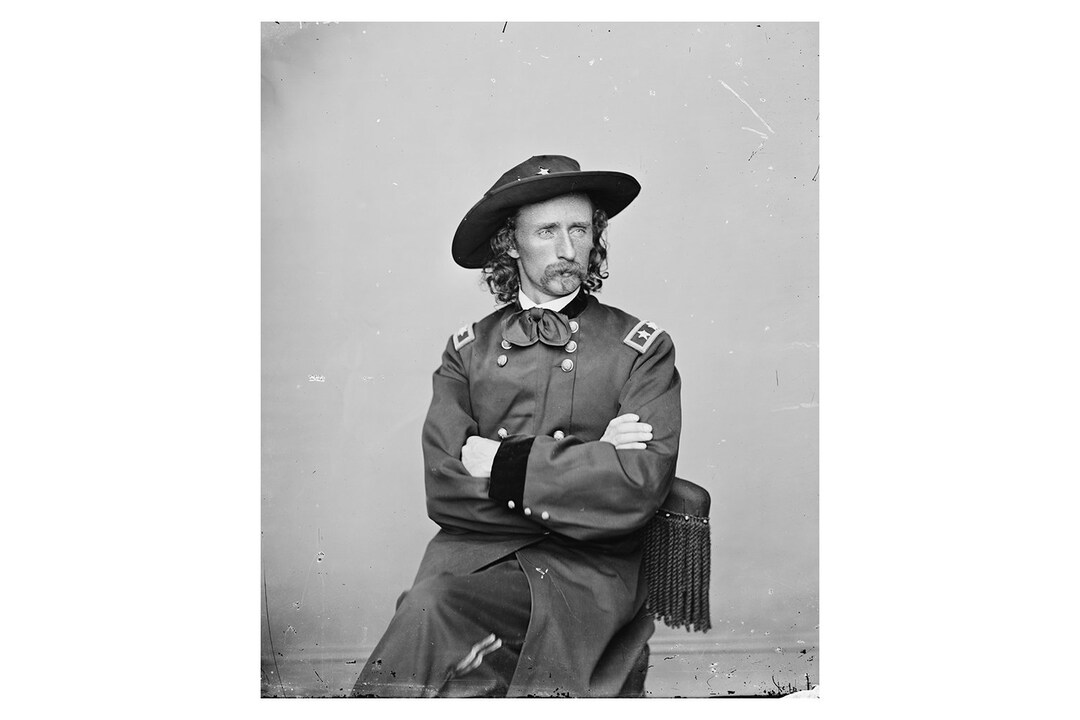 Major General George Armstrong Custer - 1865 - Vintage Historical Print ...